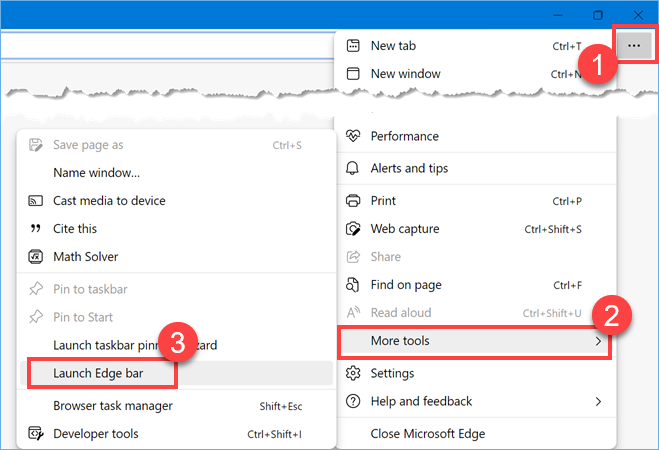 如何在Microsoft Edge中使用Edge Bar - INFOXIAO