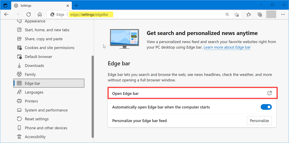 如何在Microsoft Edge中使用Edge Bar - INFOXIAO