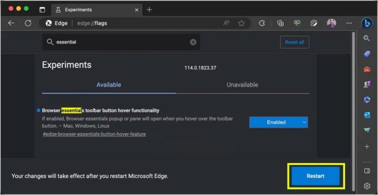 如何在Microsoft Edge中启用和使用Browser Essentials - INFOXIAO