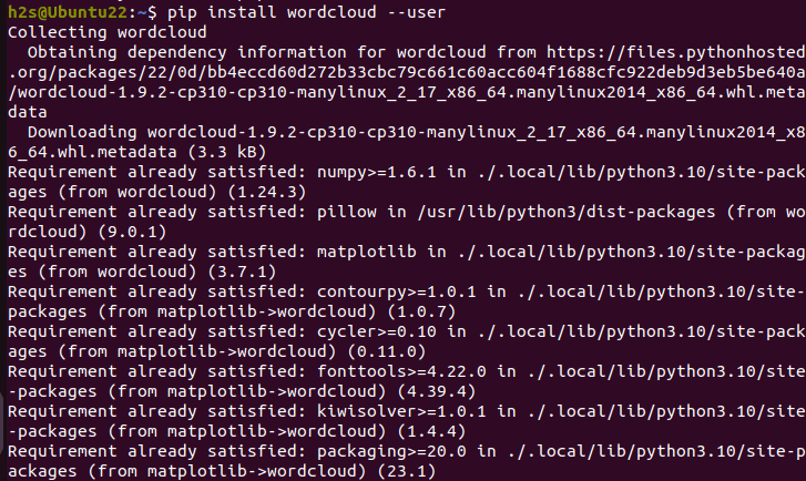 使用Python的PIP安装WordCloud Library - INFOXIAO - Linux