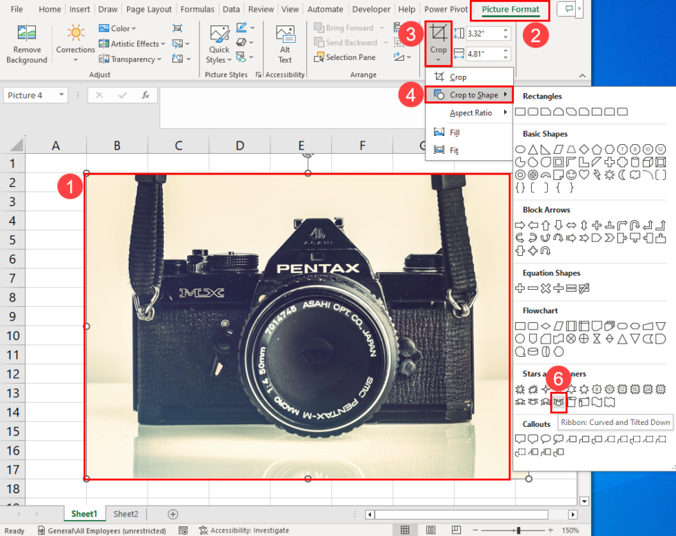 6 Ways to Crop Images in Microsoft Excel - INFOXIAO