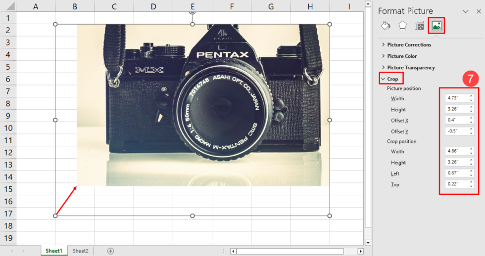6 Ways to Crop Images in Microsoft Excel - INFOXIAO